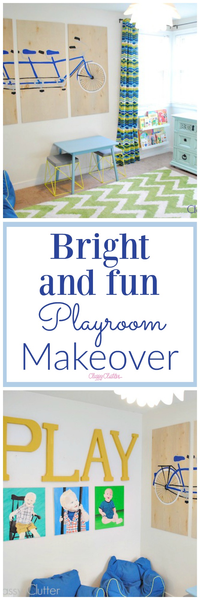 Bright and Fun Playroom Makeover Reveal