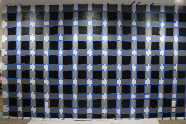 DIY Buffalo Check Wall