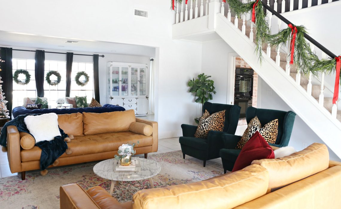 Modern Ranch Reno: My new Article Leather Sofas