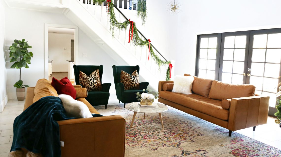 Modern Ranch Reno: My new Article Leather Sofas