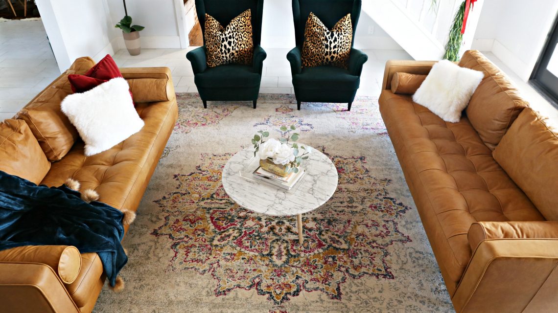 Modern Ranch Reno: My new Article Leather Sofas