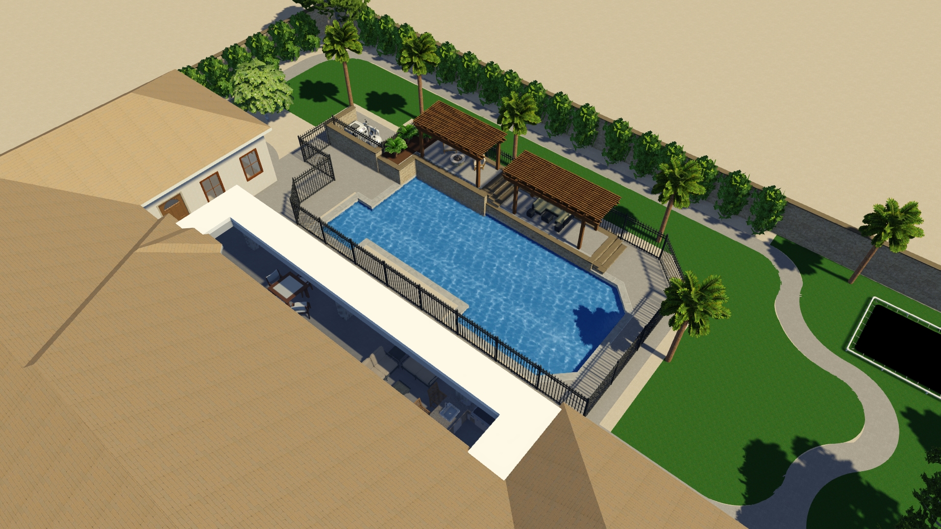 Modern Ranch Reno: Backyard Plans